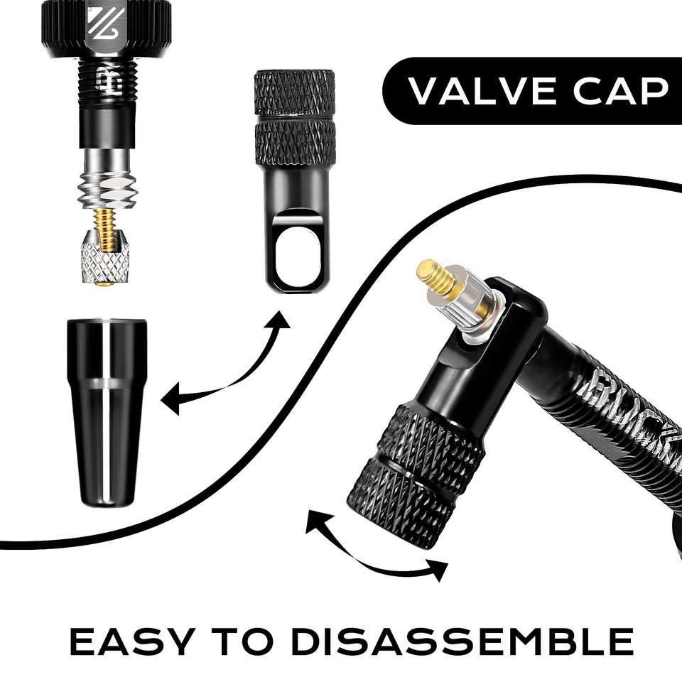 Pair Presta Tubeless Valve Stems 40/44/55/60/65/80/100mm Removable fit MTB Road | eBay