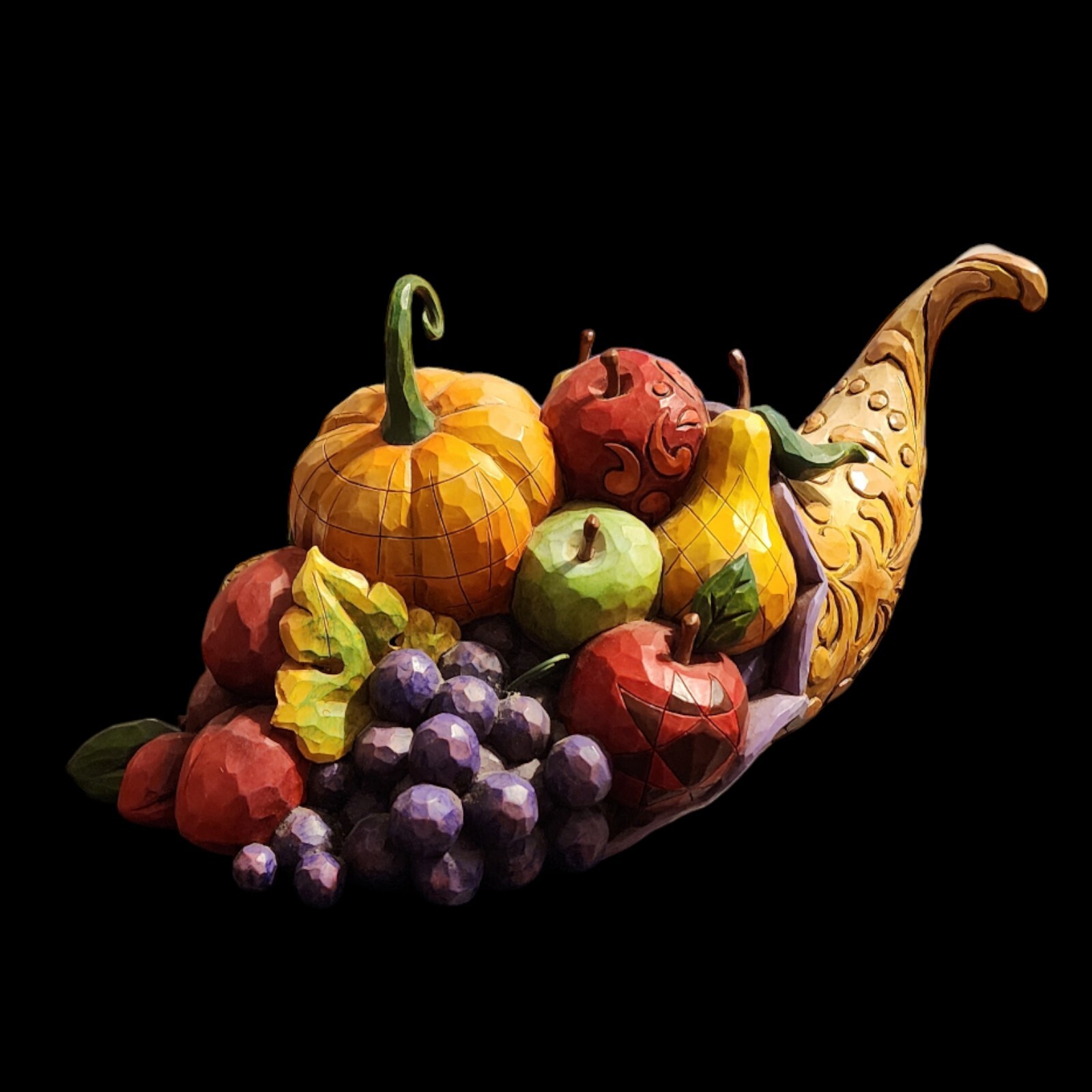 Jim Shore Cornucopia Horn of Plenty 2007 Harvest Figurine Fruits ...