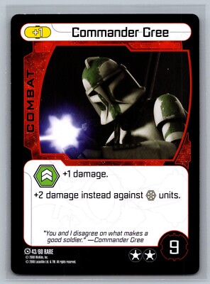 Star Wars Pocketmodel TCG The Clone Wars Commander Gree #43/60 CCG | eBay