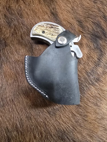 Bond Arms Derringer Black Leather Clip On Holster Right Hand USA Made ...