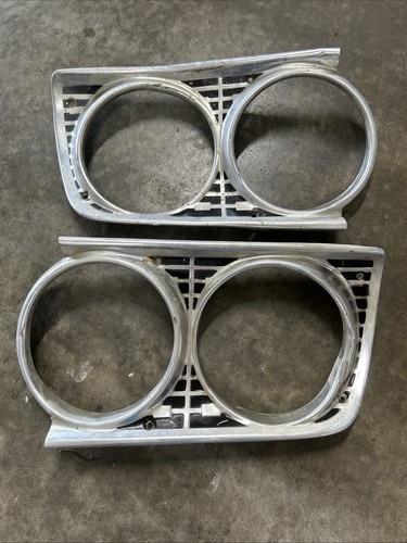 1963 FORD GALAXIE 500 ORIGINAL HEAD LIGHT BEZEL SET (2) | eBay