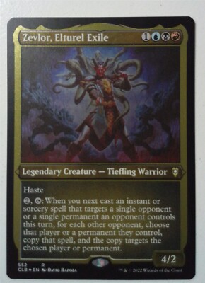 Zevlor, Elturel Exile *ETCHED FOIL Rare* Magic MtG x1 CLB Baldur's Gate ...