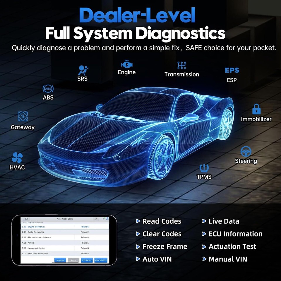 2026 XTOOL A30M V2.0 Bluetooth Full System Diagnostic Tool ...