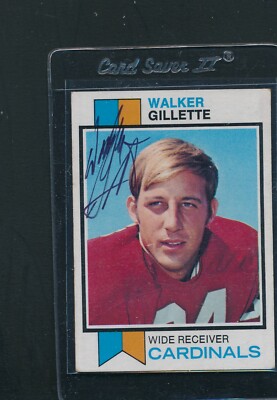 1973 Topps #17 Walker Gillette Cardinals Signed Auto *A7350 | eBay
