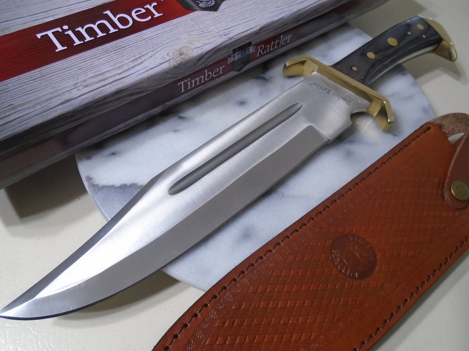 Timber Rattler Western Outlaw Bowie Knife Full Tang Fixed Blade TR65 16 ...
