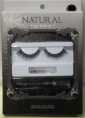 elf NATURAL 3PC COSTUME EYELASHES Cosmetics False Adult Women Diva ...