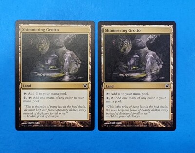 2x Shimmering Grotto Innistrad 2011 Mtg Magic Card Colorless Land Mana ...