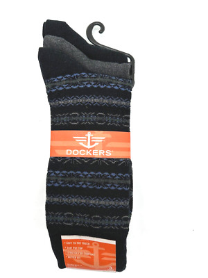 NEW 3 PAIRS PACK DOCKERS MENS COTTON BLEND CREW SOCKS WITH ORANGE IN LINER RING | eBay