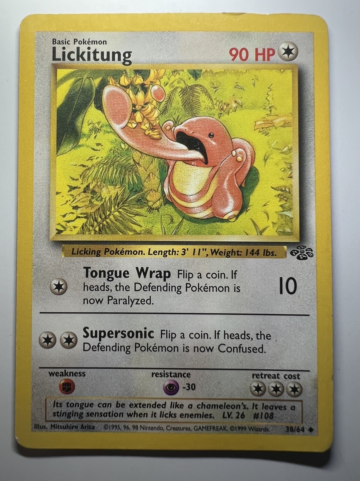 Pokémon TCG Lickitung Jungle 38/64 Regular Unlimited Uncommon | eBay