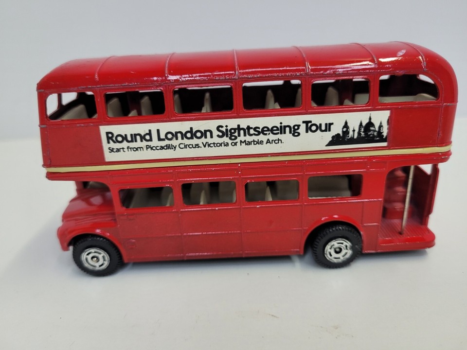 Vintage Round London Sightseeing Tour Double Decker Bus #15 | eBay