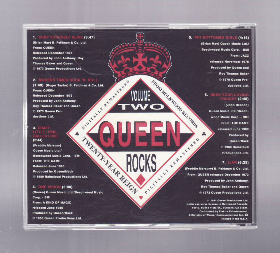 (CD) QUEEN - Queen Rocks Volume Two / 7 Trk / PROMO | eBay