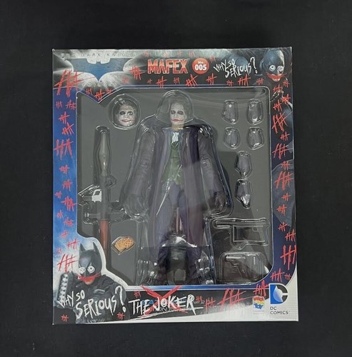 THE JOKER DARK KNIGHT Mafex Medicom Batman DC OFFICIAL GENUINE | eBay