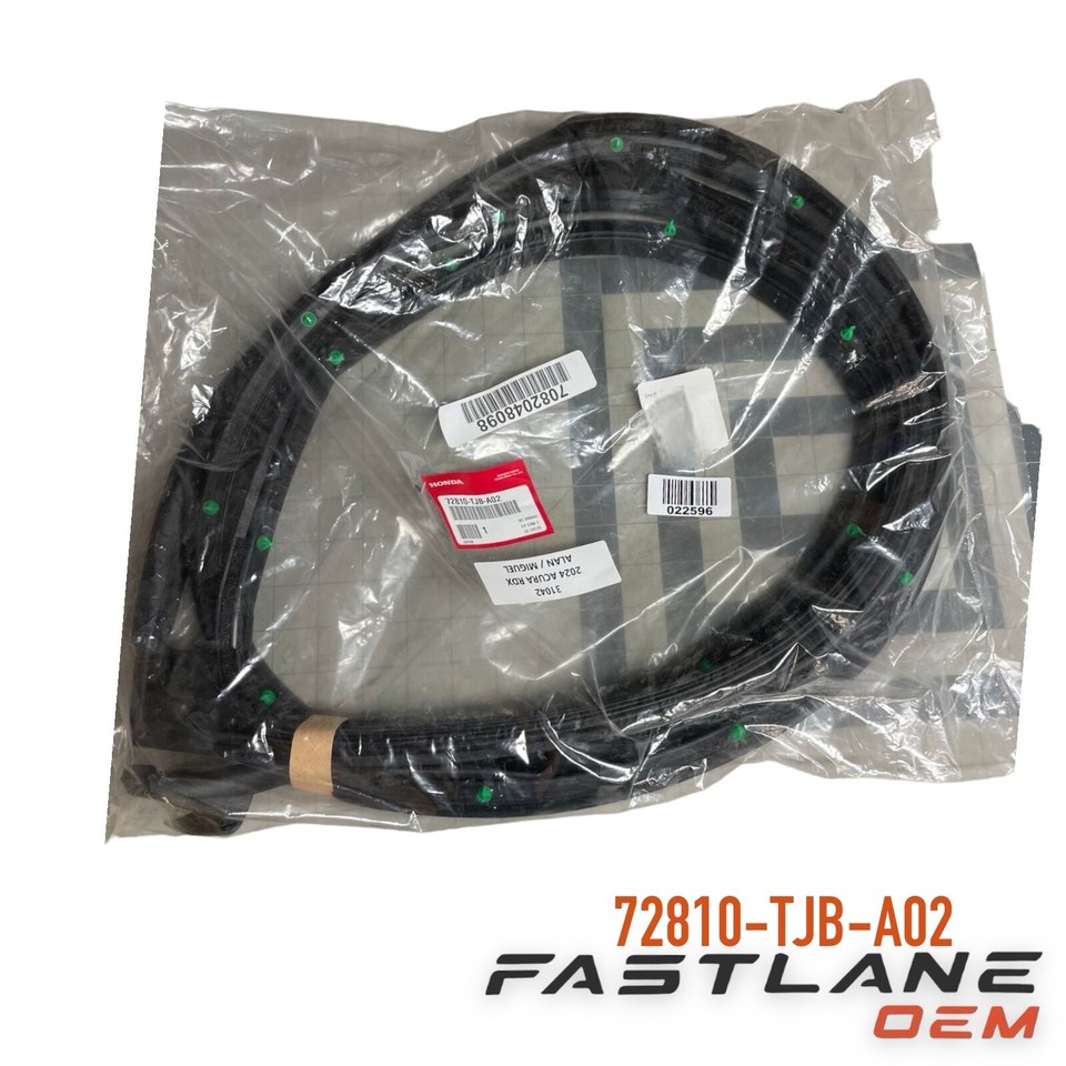 2019-2024 ACURA RDX REAR RIGHT DOOR WEATHERSTRIP NEW OEM 72810-TJB-A02 ...