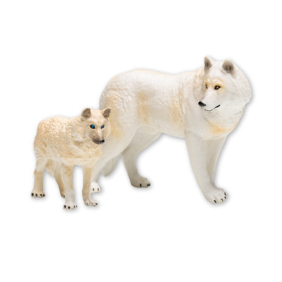 White Wolf Pack, Educational Animal Figurines | eBay