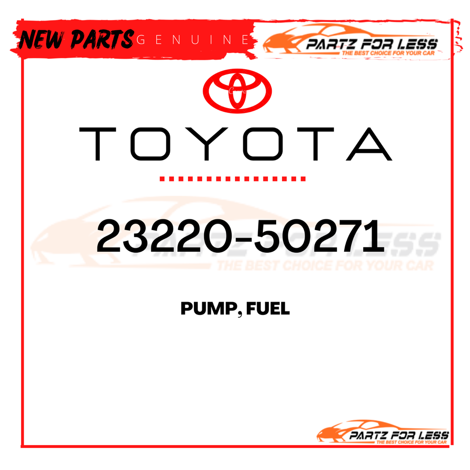 23220-50271 TOYOTA GENUINE PUMP, FUEL 2322050271 NEW OEM | eBay