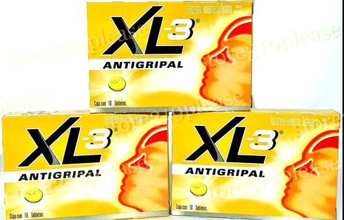 XL-3 Antigripal 10 Tabletas / Cold Tabs 645981000214 | eBay
