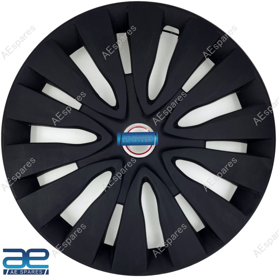 4 Pcs New Wheel Hub Caps Cover Plastic Black 16" For Cars Universal @US ...