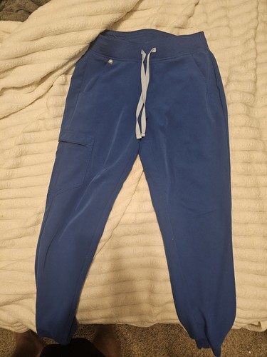 FIGS Technical Collection Medical Jogger Scrub Pants Blue Women's SIze ...