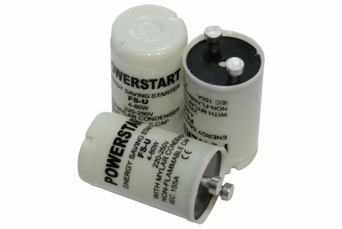 3x Fluorescent Light Starter 4-80W FS-U (Flu Tube Starter Switch 4 ...
