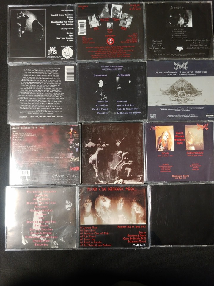 MAYHEM MORBID CD LOT DEATHLIKE SILENCE MISANTHROPY LIMITED VG OOP FREE ...