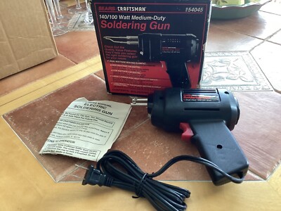 Sears Craftsman Medium-duty Soldering Gun Dual 100/140 Watt Tip And Box ...