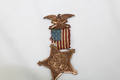 GAR Grand Army Of The Republic 1861-1866 Civil War Veteran Badge Medal ...