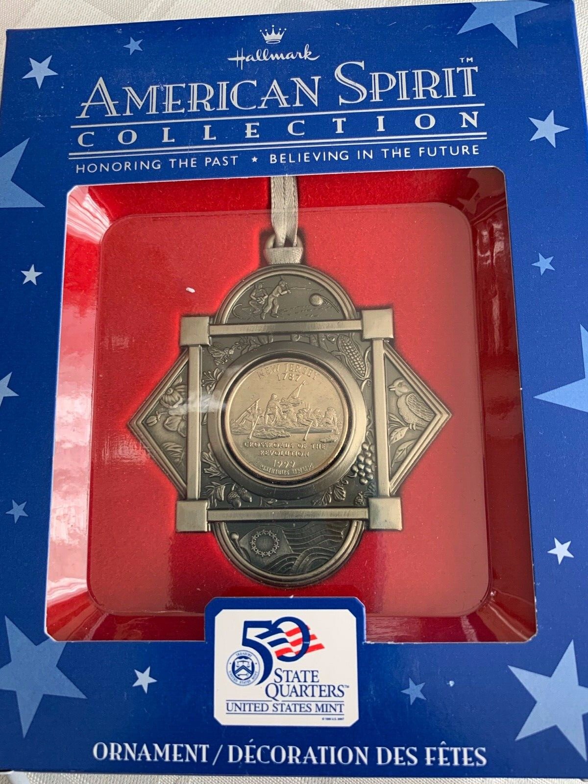 State Quarter Hallmark American Spirit Collection Ornament- NEW JERSEY ...