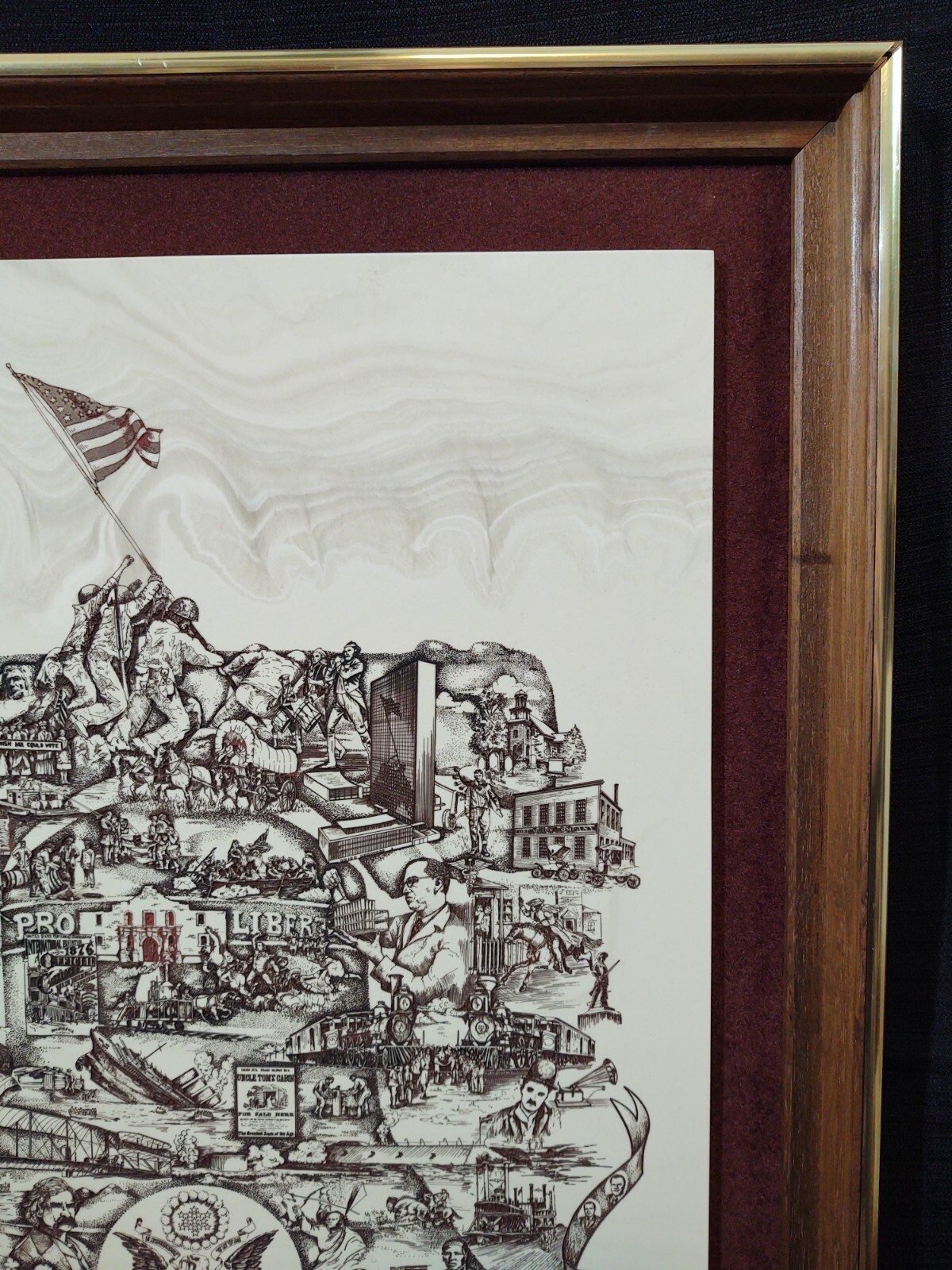 America Patriot 1776 USA RARE World Cities Ltd Liberator D Bivens 20x25 ...