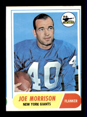 1968 Topps #211 Joe Morrison MISCUT - Crease Free | eBay