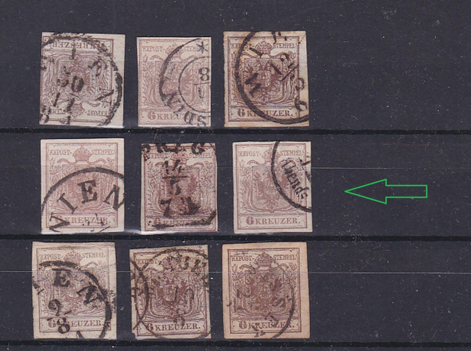 1850/4 6kr nine used stamps k911 | eBay