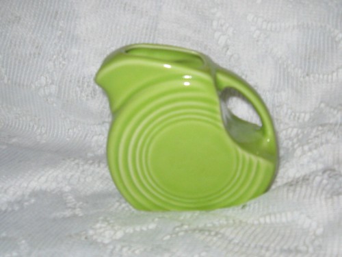 Vintage Fiesta Mini Disc Pitcher Fiestaware Chartreuse Retired | eBay