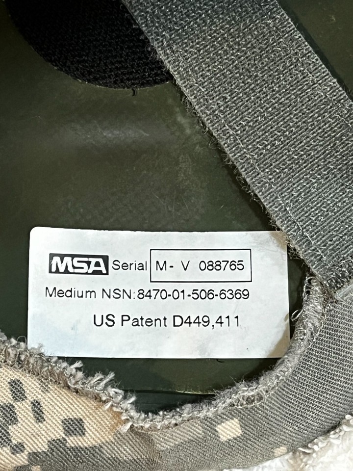 Medium MSA ACH Advanced Combat Ballistic USGI Military Army MICH Helmet ...
