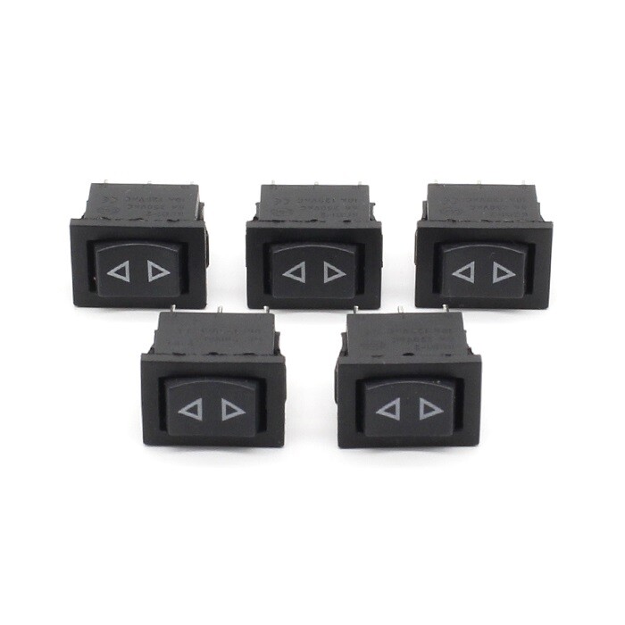 5x Momentary Rocker Switch Rectangular Hoist Winch Window Up/Down Car ...