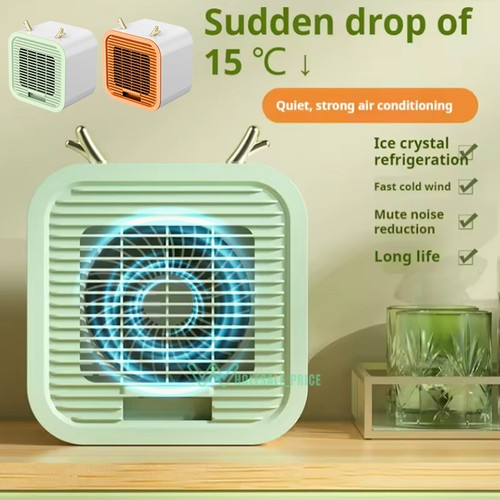 Air Conditioner Air Cooler Fan, Evaporative Ice Cooling Fan with ice ...