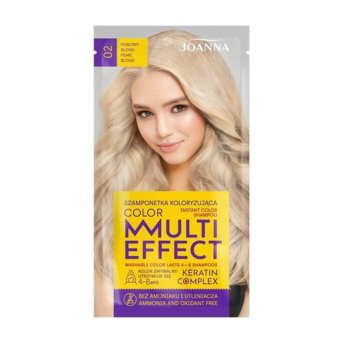 Joanna Multi Effect Keratin Hair Colour Shampoo Dye Sachet 4-8 Washes ...