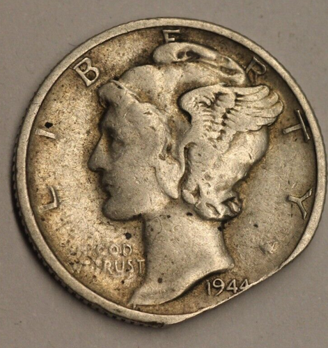 1944 D Mercury Dime with Double Clipped planchet. | eBay