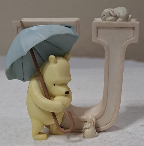 Classic Winnie the Pooh Bear 3D Alphabet Letter U Michel Resin Umbrella ...