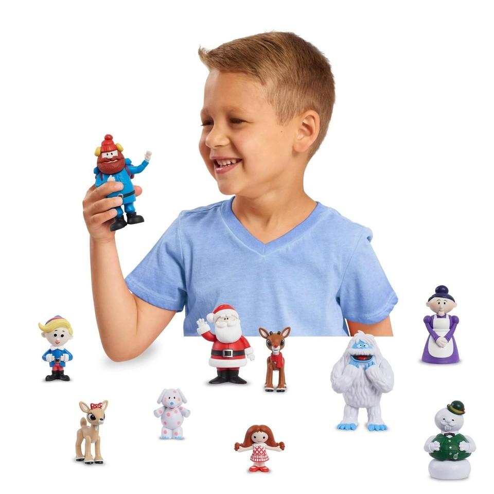 Rudolph The Red-Nosed Reindeer Figure Set 10 Bumble Sam Yukon Misfit ...