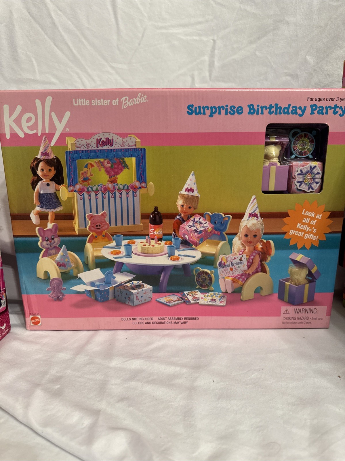 1999 Barbie Kelly Surprise Birthday Party Playset #645857 No Dolls ...