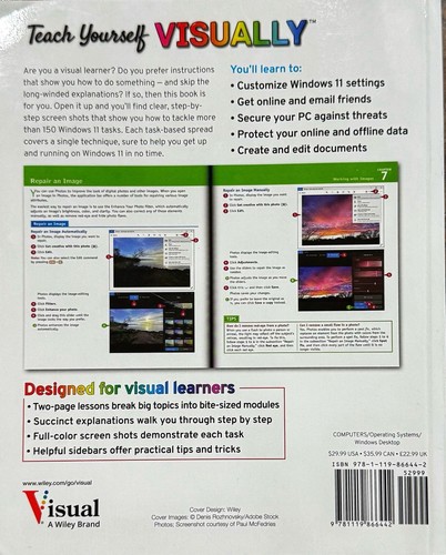 Teach Yourself VISUALLY Windows 11 Computers Books Operating Systems ...