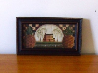 Shabby Chic Pineapple Accent Wall Decor | eBay