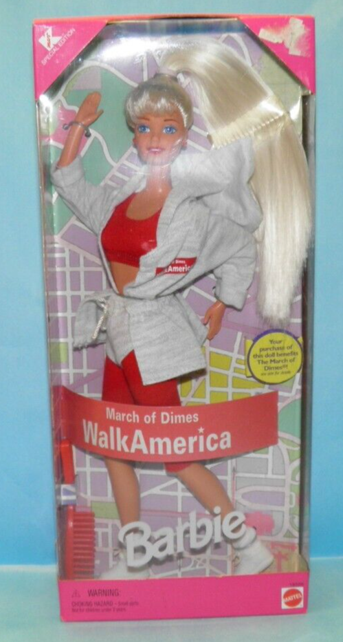 Mattel Barbie Special Edition March of Dimes Walk America Barbie Doll ...