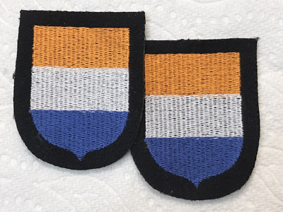 WW2 WWII German Dutch NEDERLAND Sleeve Shield Embroidered Patch - NEW ...