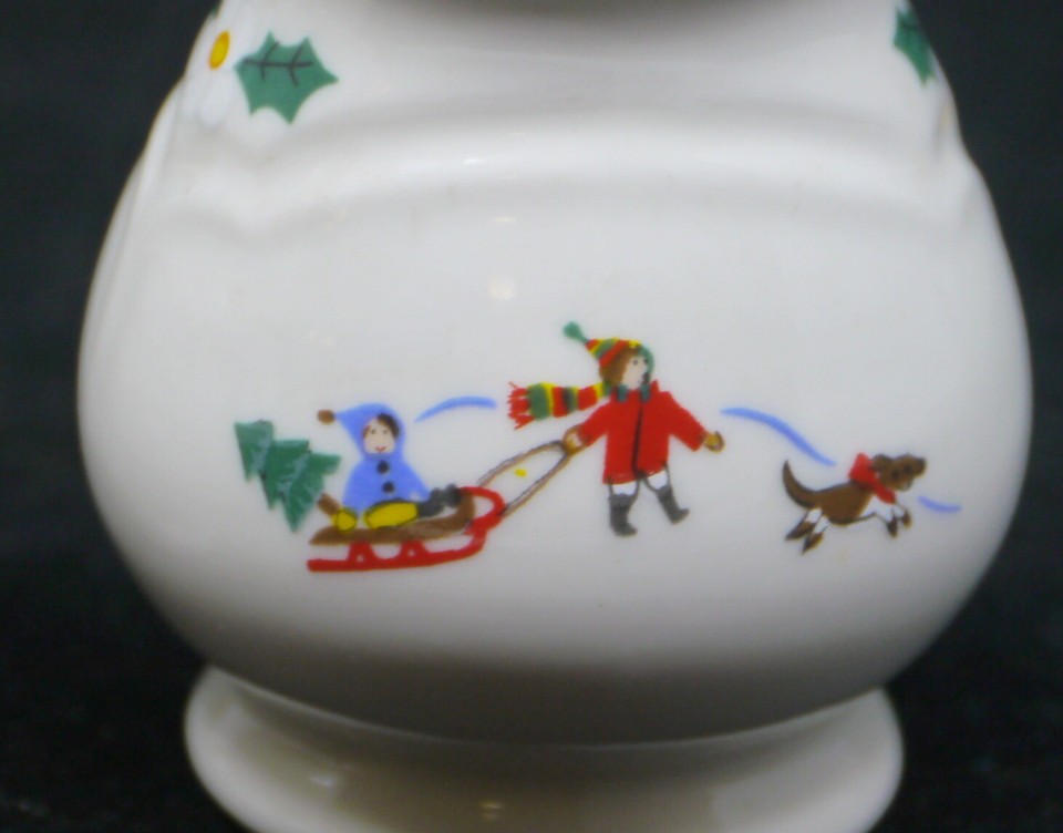 PFALTZGRAFF SNOW VILLAGE PATTERN SALT & PEPPER SHAKER SET, CHRISTMAS ...
