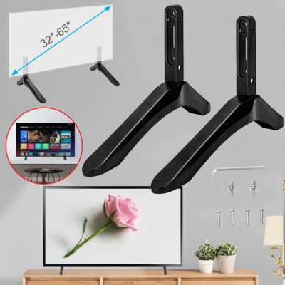 Universal TV Stand Legs TV Pedestal Feet Table Top TV Stand Base Legs ...