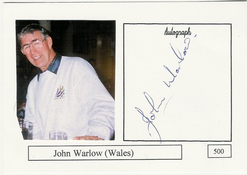 John Warlow WALES RUGBY PLAYER SIGNED PHOTO CARD ORIGINAL AUTOGRAPH | eBay