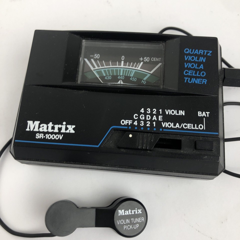 Matrix SR1000V SR-1000V Violin, Viola or Cello Tuner with Violin Pickup ...
