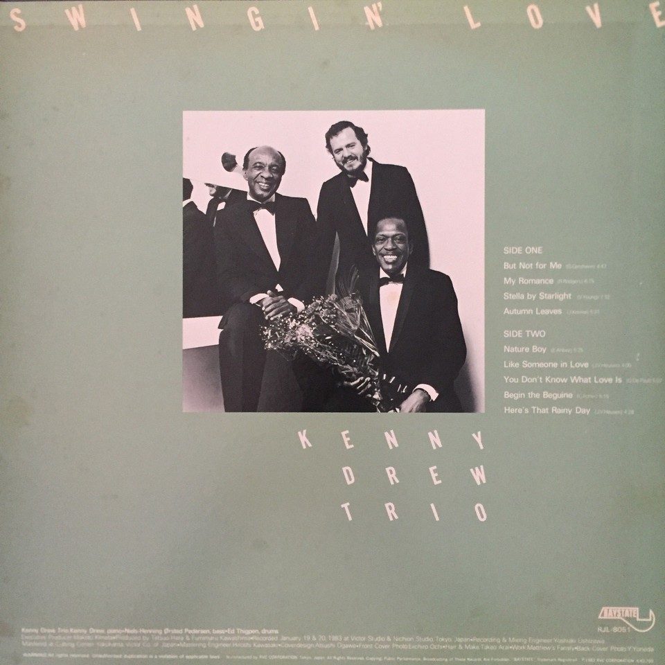 LISTEN KENNY DREW TRIO ‎SWINGIN' LOVE JAPAN ONLY LP BAYSTATE ‎RJL-8051 ...