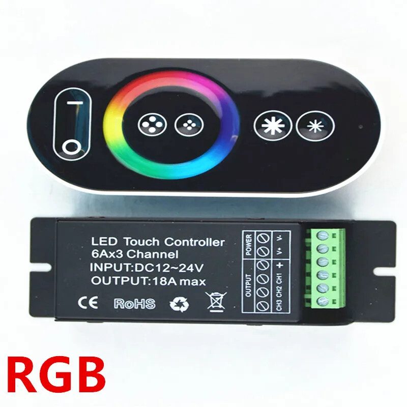 TOUCH LED RGB Controller CT DIM RGB controller DC 12V-24V for strip ...