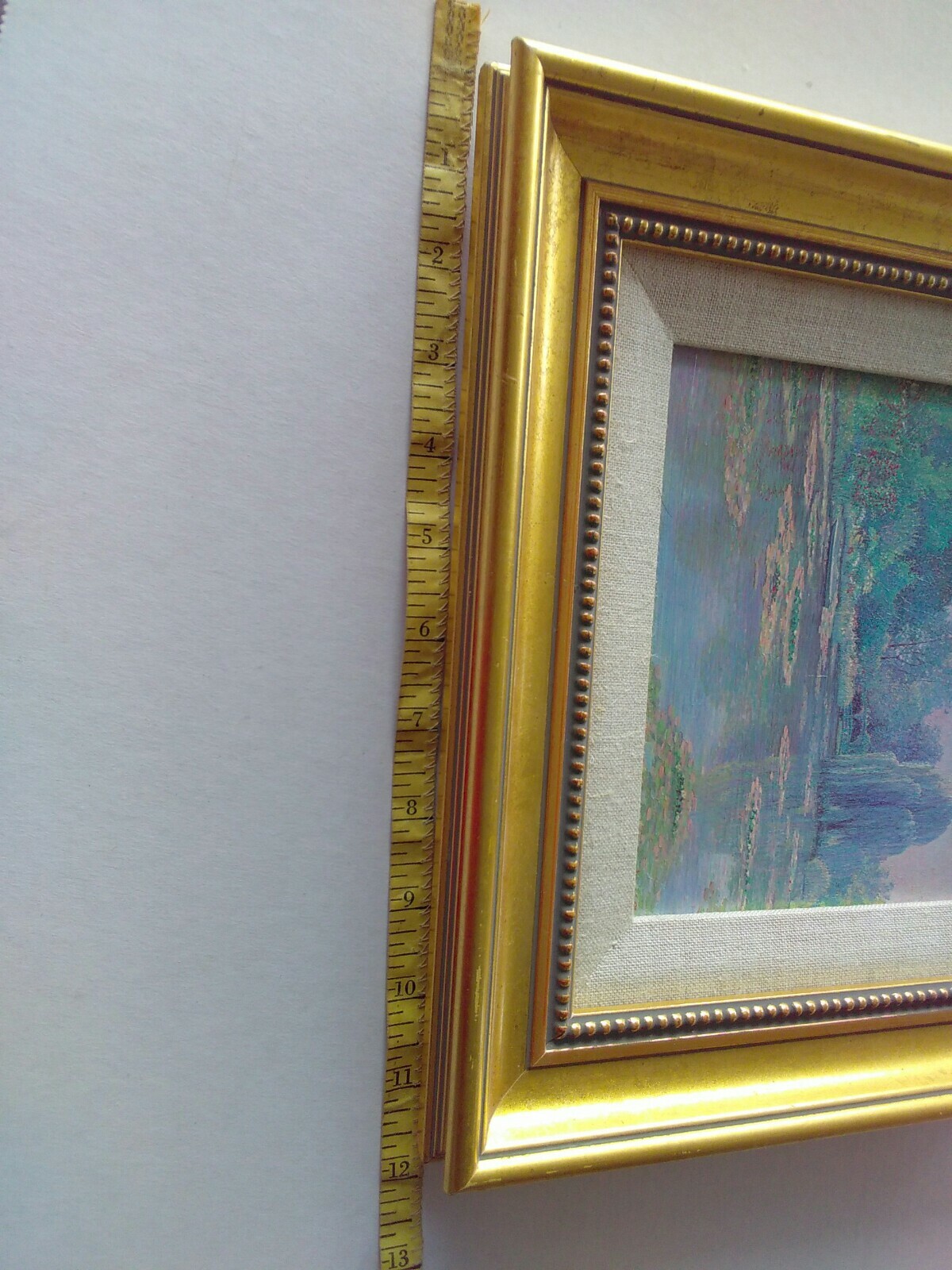 GEORGE J. BLEICH Waterscape Oil litho Painting Signed & Dedication On ...